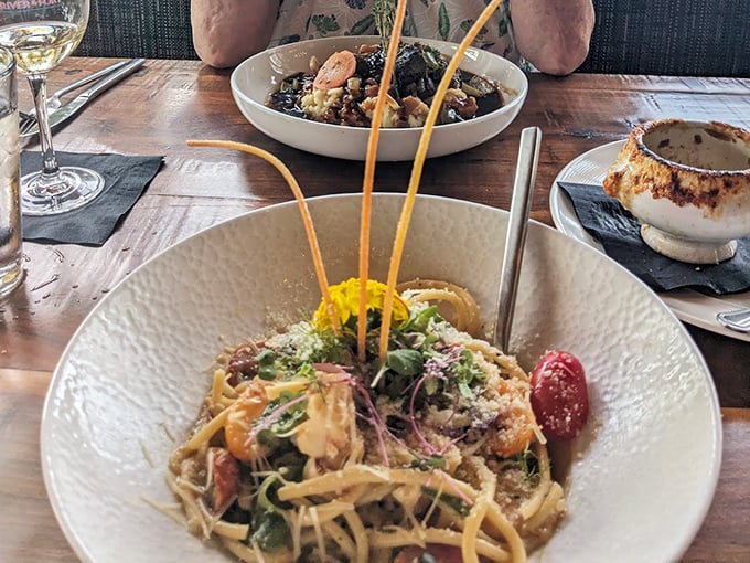 Pasta la vista, baby! This dish is twirling its way into your heart faster than you can say "extra parmesan, please." Photo credit: Bethany ChriatophelPasta la vista, baby! This dish is twirling its way into your heart faster than you can say "extra parmesan, please." Photo credit: Bethany Chriatophel