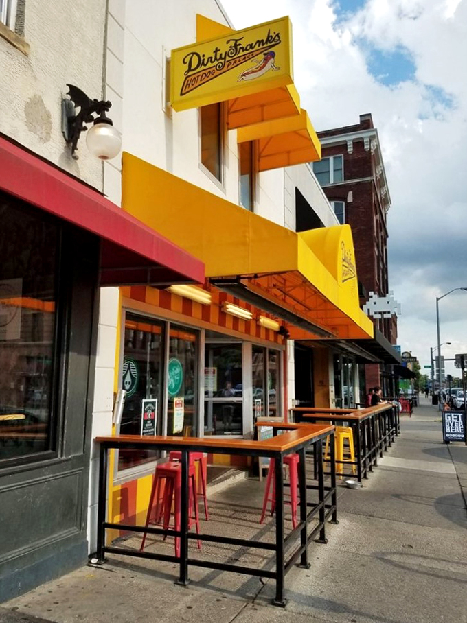 Sunshine and hot dogs - name a better duo. This patio is the perfect stage for your next al fresco flavor adventure.
