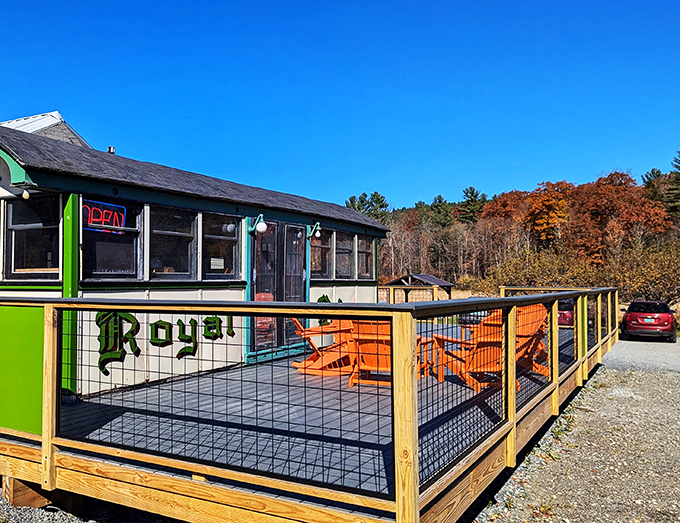 Alfresco dining with a side of nostalgia. This patio is where memories are made, one sunny afternoon at a time.
