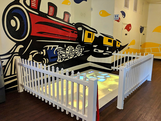 All aboard the imagination express! This pint-sized play area is where toddlers become conductors of their own adventures.