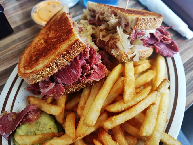The Reuben, round two: Because one photo just wasn't enough to capture the majesty of this sandwich masterpiece.