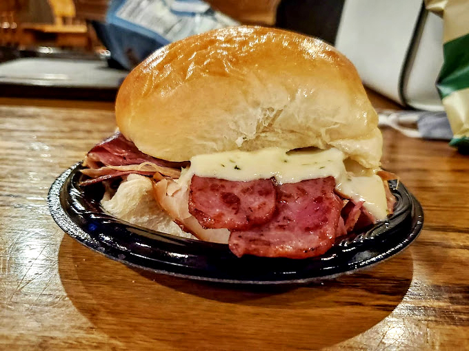 Holy cold cuts, Batman! This sandwich isn't messing around&mdash;it's bringing the whole deli to the party. 