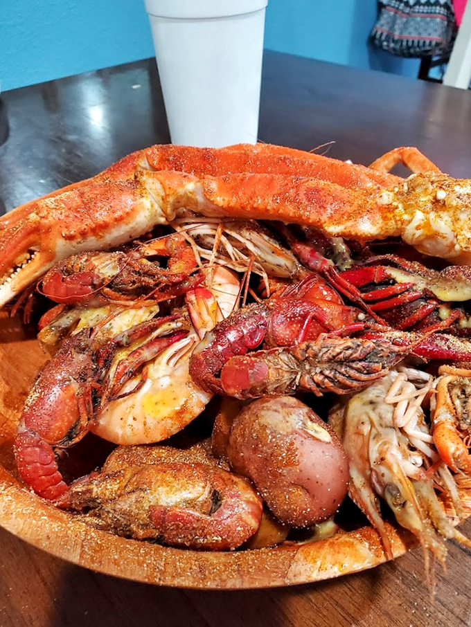 Seafood so fresh, it might just swim off your plate. This steaming pot of oceanic treasures is a true catch of the day.