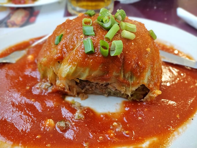 Cabbage never looked so sexy! This stuffed beauty is the Scarlett Johansson of Eastern European cuisine&mdash;layers of flavor wrapped in a steamy package. Photo credit: Edward Sr Baumbarger