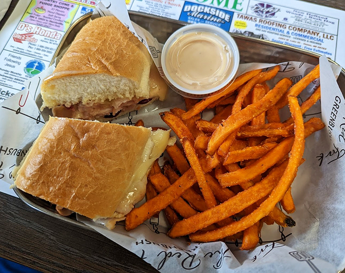 Sub-lime deliciousness! This sandwich isn't just a meal. It's a handheld flavor adventure waiting to happen. Your taste buds will thank you.