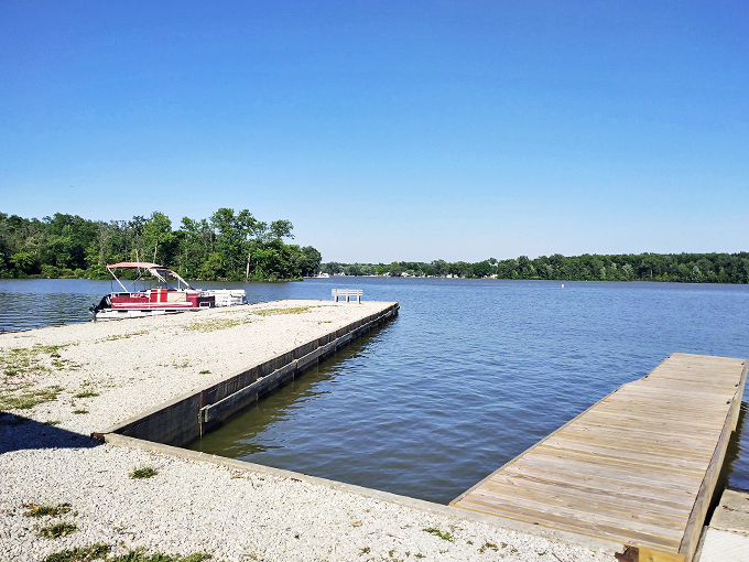 Beach day, your way! Lake Loramie's sandy shores and clear waters invite you to create your perfect summer day.