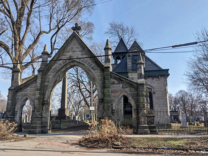 Welcome to the Addams Family's summer home! This Gothic gateway is so hauntingly beautiful, it's to die for.