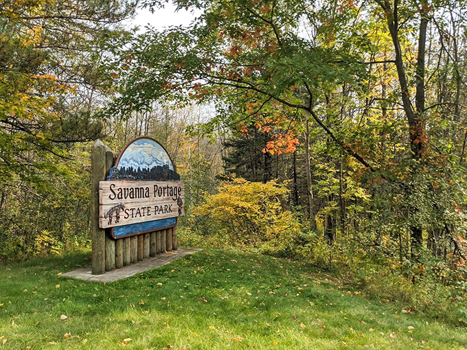 Savanna Portage paints the forest in hues so vibrant, you'll swear someone cranked up nature's saturation.