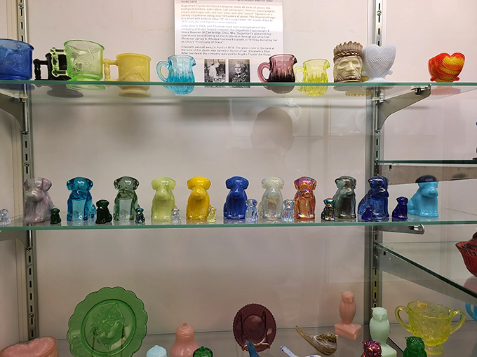 It's a glass zoo! These colorful critters are ready to guard your morning coffee or afternoon tea.