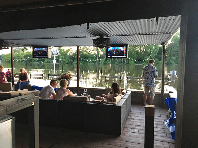 Waterfront relaxation that's better than any spa day. Who needs a massage when you've got these views and a cold drink?