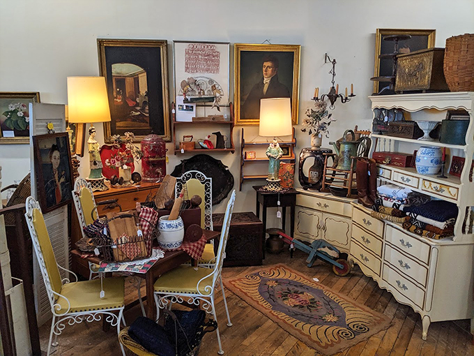 A cozy corner that feels like stepping into a time machine, where every piece has a story and every story deserves telling.