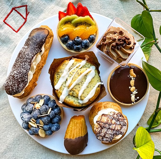 A smorgasbord of sweetness that'll make your eyes wider than your stomach. Choose your own adventure, pastry edition!