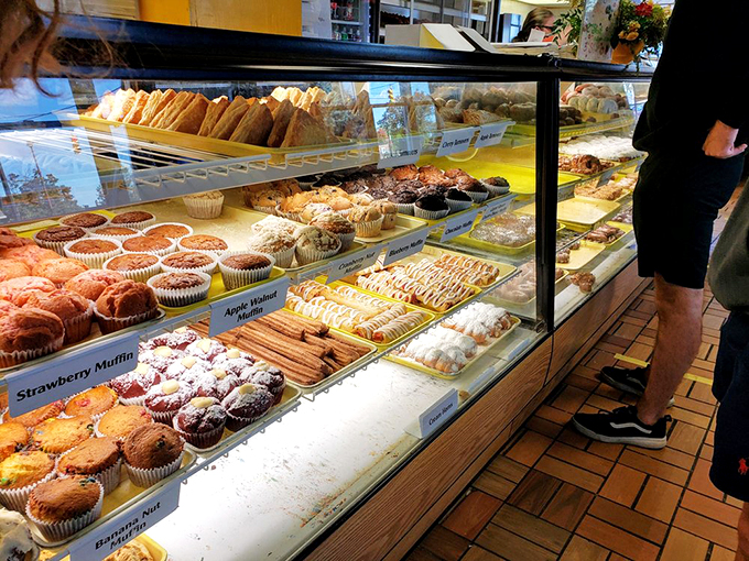 A pastry case that puts jewelry stores to shame. Who needs diamonds when you've got cream-filled delights?
