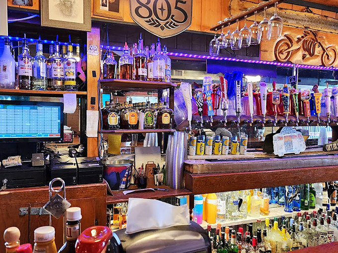 Bottles upon bottles of liquid joy. This bar's got more options than a choose-your-own-adventure book &ndash; and every choice is a winner. Photo credit: steve weinstein