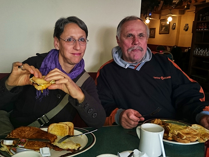 Love is in the air... or maybe it's just the aroma of fresh coffee and sizzling bacon.