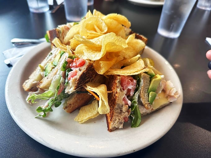 Meet Carol's Club: a sandwich so tall, it needs its own zip code. Layers of flavor stacked higher than your weekend to-do list, but infinitely more enjoyable.