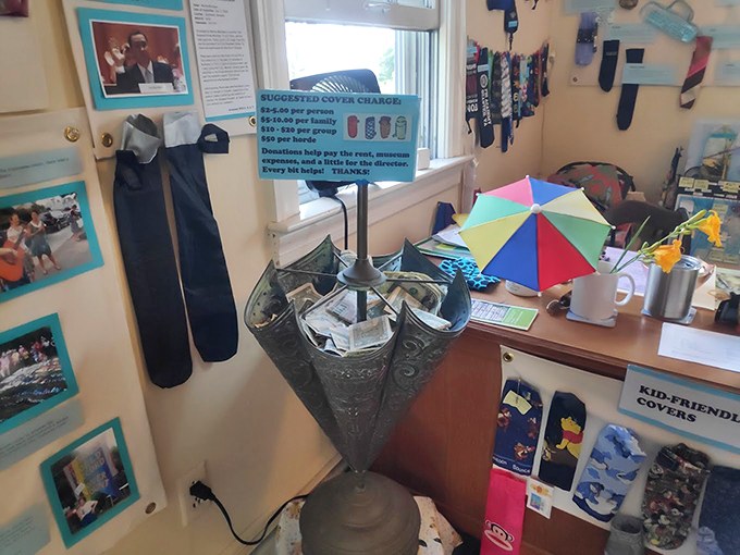 A creative donation station and price list that proves great museums don't need to cost a fortune to bring joy.