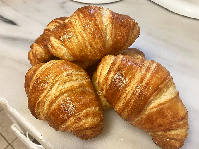 Croissants so flaky and buttery, they could make a French baker tip their beret in respect.