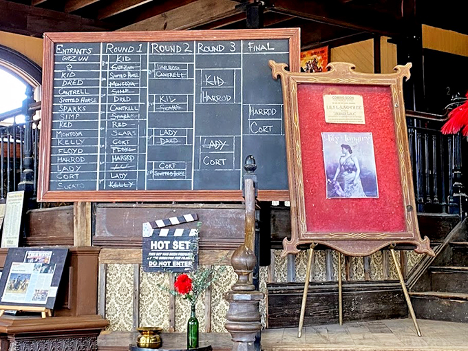 Lights, camera, action! This scoreboard of gunslingers could be the cast list for the next big Western blockbuster. Photo credit: Path Finder
