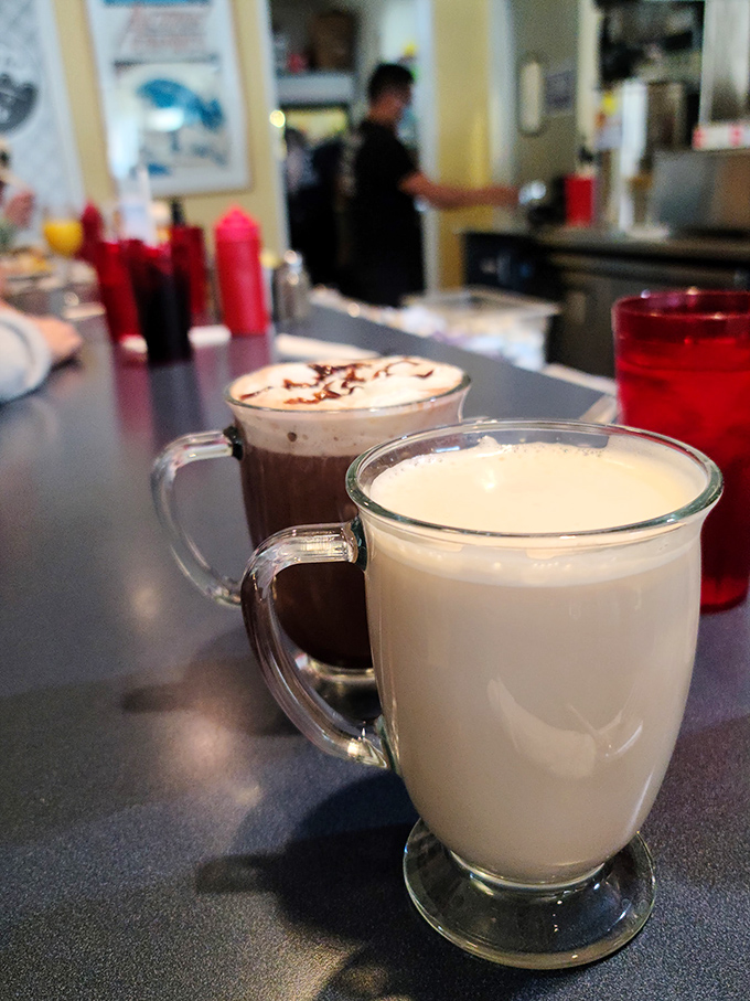 Mugs of happiness, served hot! These aren't just drinks; they're liquid comfort, promising a perfect blend of caffeine and conversation.