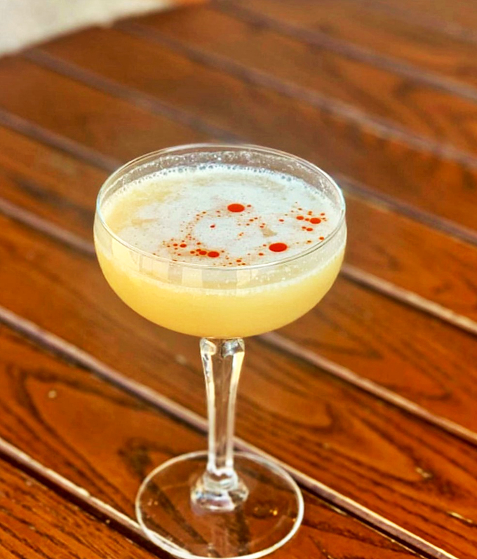 Good soup... great cocktail! This concoction looks like it could power up your night faster than a Mario star.