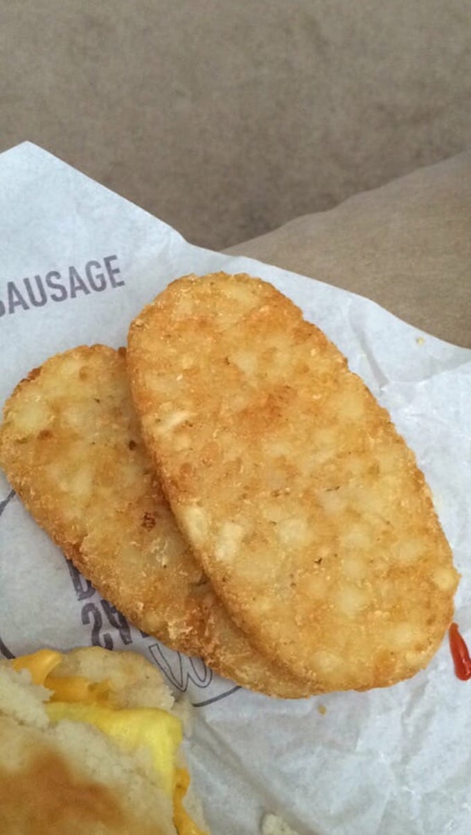 Crispy on the outside and fluffy on the inside - these hash browns are a reminder that simple pleasures are often the best. Photo credit: McDonald's