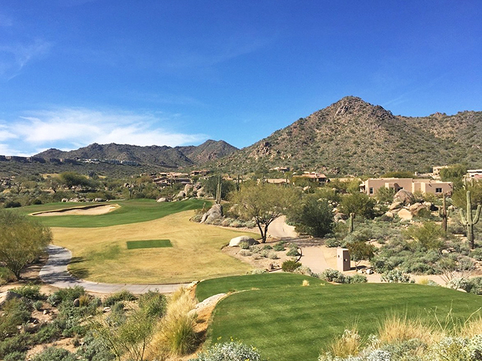 Rolling fairways and desert terrain create a stunning harmony, showcasing Arizona's natural beauty at its finest.