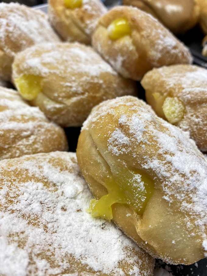 Lemon-filled donuts bursting with sunshine. One bite, and you'll swear you can hear seagulls and smell sunscreen.