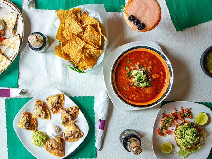 A table spread that makes decision-making difficult - when everything looks this good, you might need to order it all.