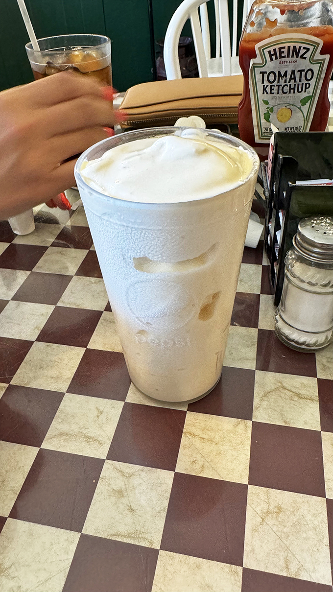 A milkshake so thick, you'll need a snorkel to drink it. It's not just a beverage; it's a dairy-based adventure.