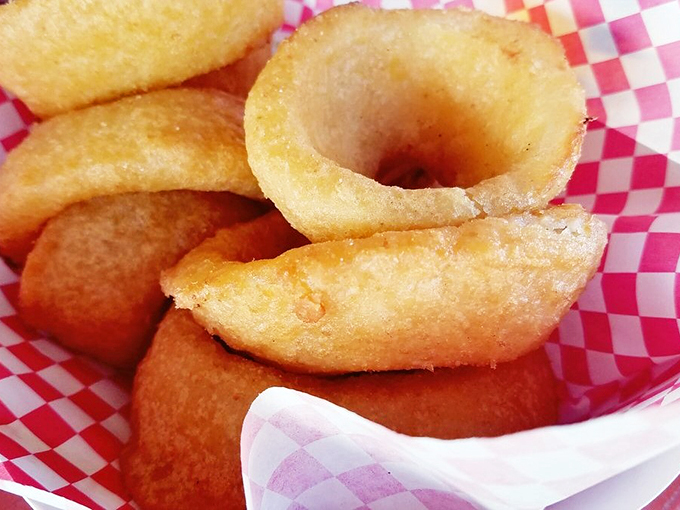Golden halos of crispy perfection! These onion rings are so good, they deserve their own country music ballad.