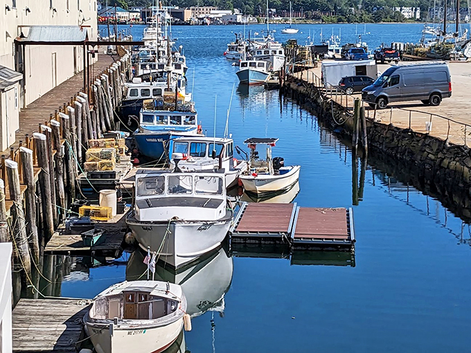 Where fishing boats bob like loyal customers, reminding you exactly why the seafood tastes so fresh.