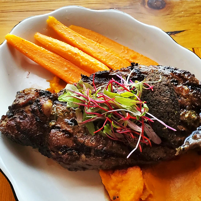 This ribeye is so tender, it practically cuts itself. It's the beef equivalent of a warm hug from your favorite aunt.