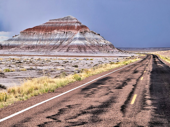 The road less traveled&hellip; because most people don't expect to find Martian landscapes in Arizona. Buckle up for a drive through prehistory!