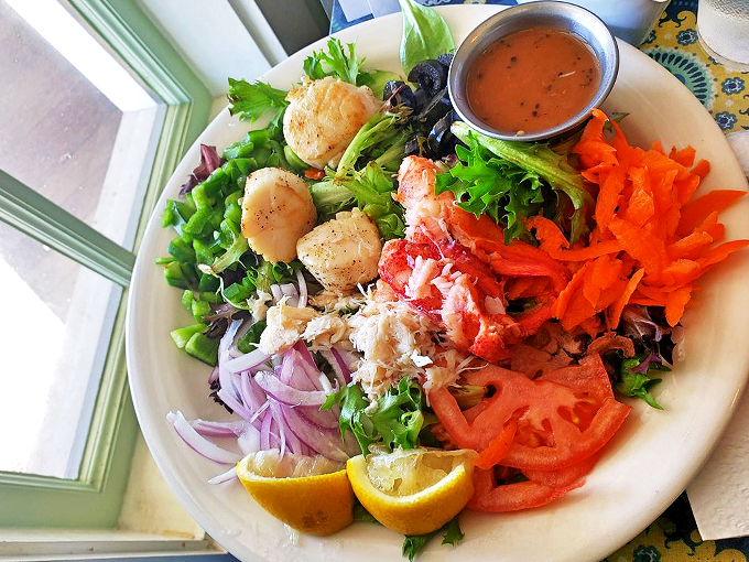 Fresh seafood and garden vegetables create a coastal symphony that makes eating healthy feel like an indulgence.