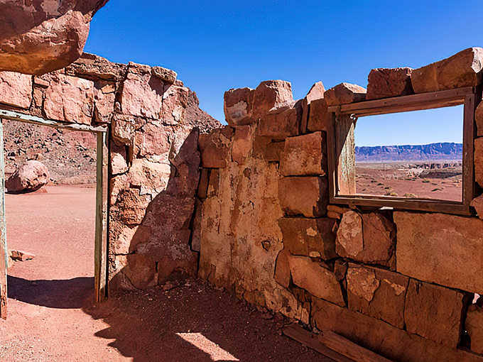 Ancient dwellings whisper stories of past civilizations who called these dramatic cliffs home centuries ago.