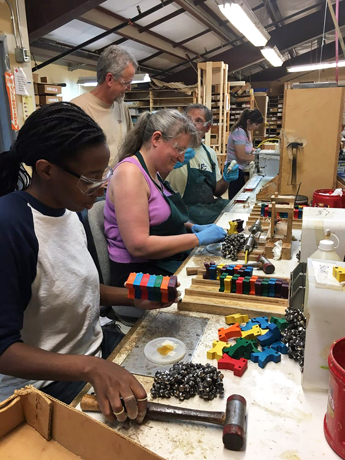 Skilled hands bring wooden dreams to life, carefully assembling each piece with the precision of master craftspeople.