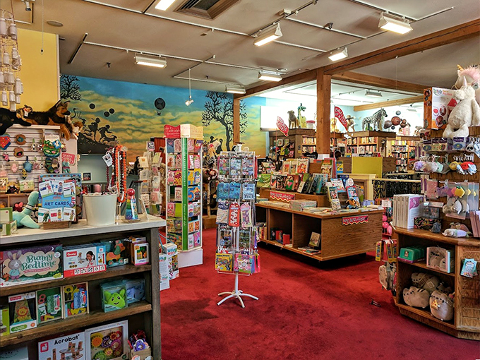 This whimsical wonderland proves that sometimes the best stories come with stuffed companions and colorful surprises.