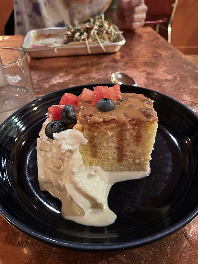 Tres Leches Cake that's so perfectly moist, it makes other desserts wonder what they're doing wrong. Photo credit: Alexandra B.