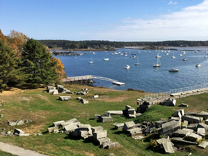 A harbor view that makes you understand why artists never run out of inspiration in coastal Maine.
