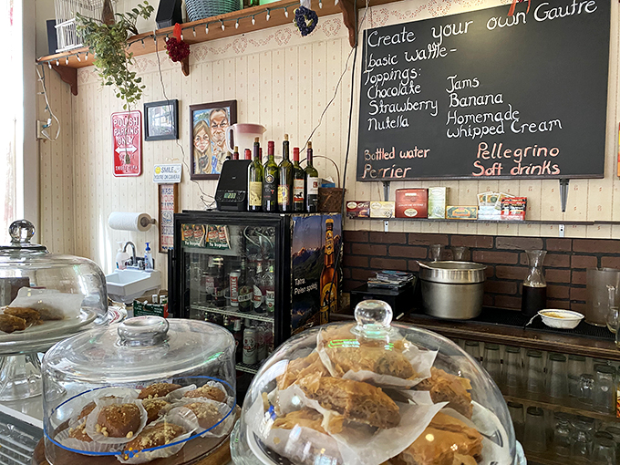 Decisions, decisions! This display of baked goods is like a choose-your-own-adventure book, but every ending is delicious. Photo credit: Nicole P