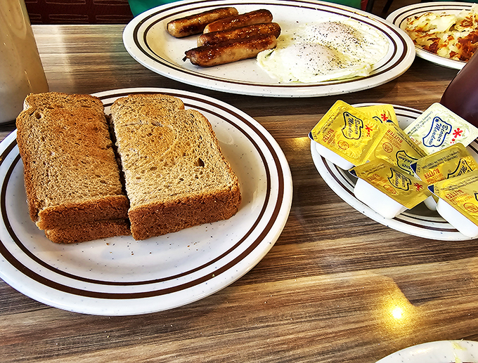 Behold, the breakfast spread of champions! This plate has more star power than a Hollywood red carpet, and it's all for your taste buds.