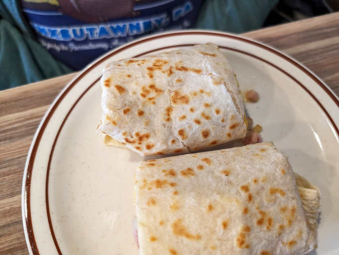 Grilled to golden perfection, this burrito proves that even Michigan knows how to wrap up comfort food with style.