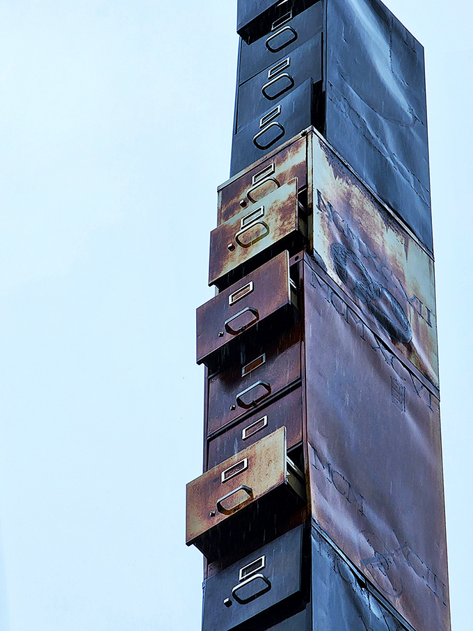 Even the drawers themselves are works of art. It's as if Salvador Dali decided to redesign the average office space.