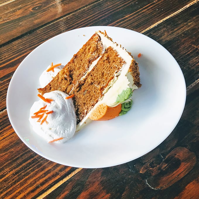 Who knew vegetables could be so naughty? This carrot cake is the dessert equivalent of a cheat day at the gym. Photo credit: The Great Catch by Taste of Boston