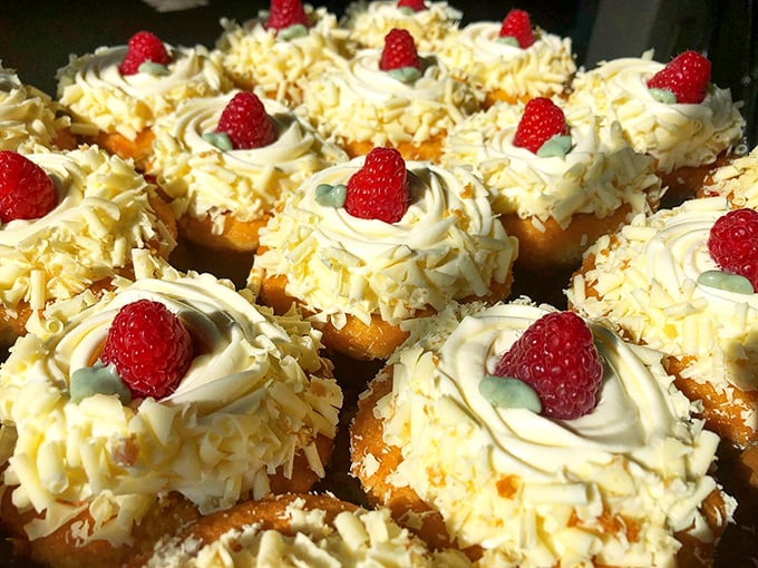 Cupcake bouquet or dessert? Why not both! These little beauties are almost too pretty to eat. Almost.
