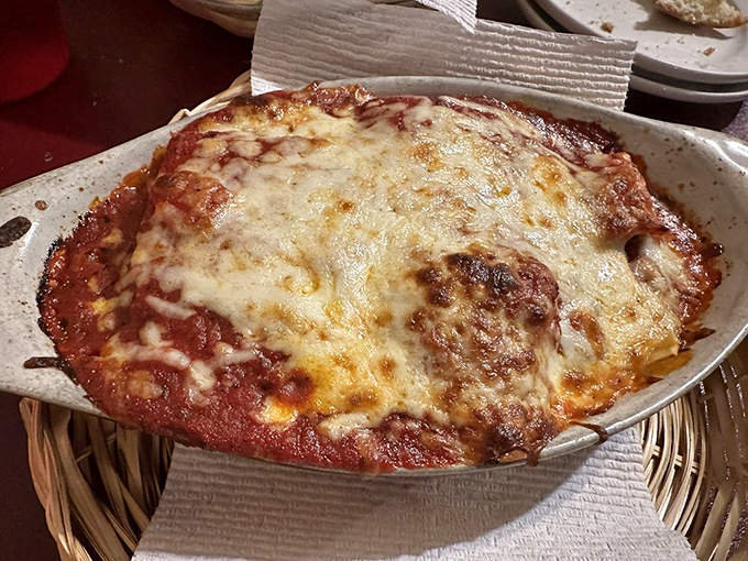 Layers of cheesy, saucy goodness! This lasagna is like a warm hug for your taste buds. Comfort food? More like bliss food!