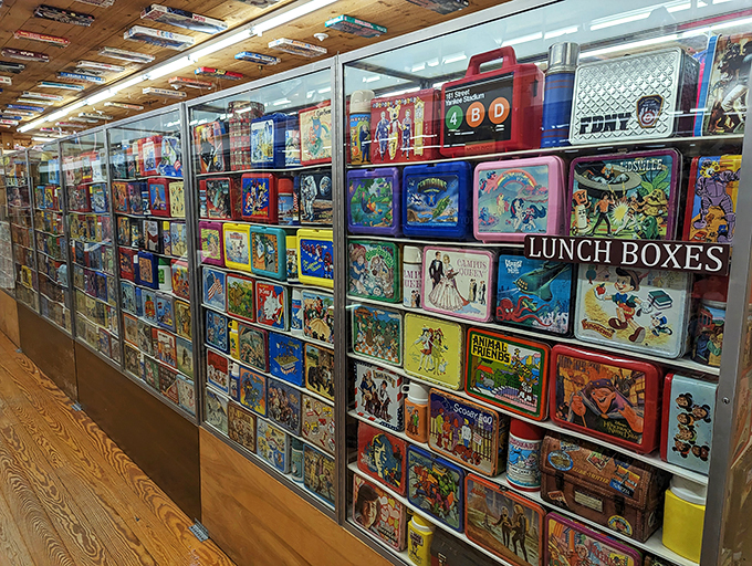 Pack your nostalgia in these lunch boxes! From superheroes to sitcoms, each tin is a bite-sized piece of pop culture history.