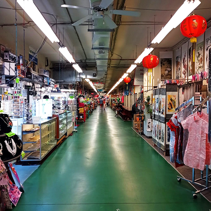 Welcome to the United Nations of shopping! This bustling bazaar is where East meets West, and your shopping list meets its match.