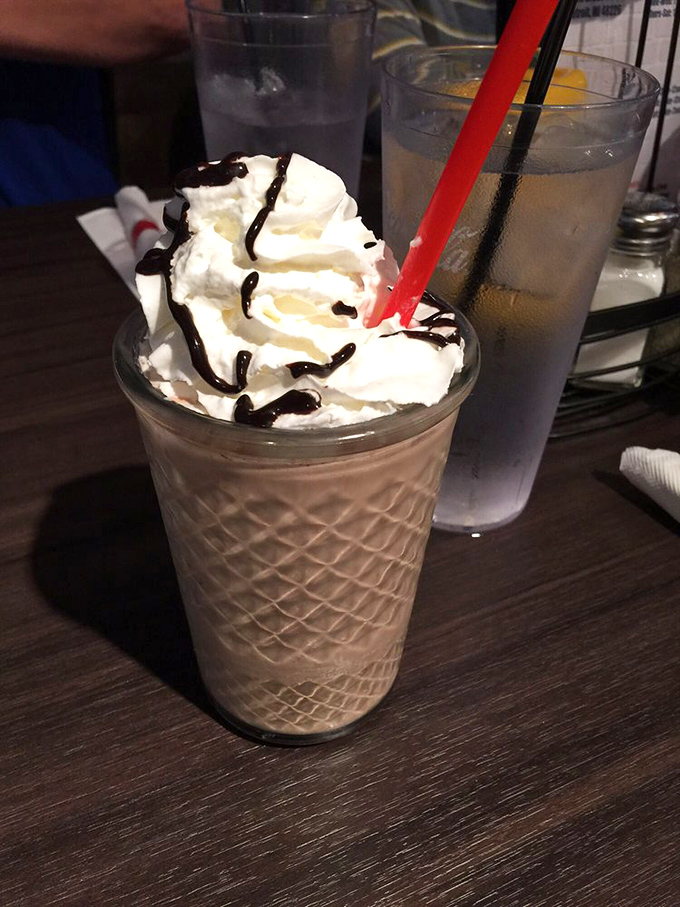 Dessert in a glass! This creamy concoction is so thick, you might need to train for it.